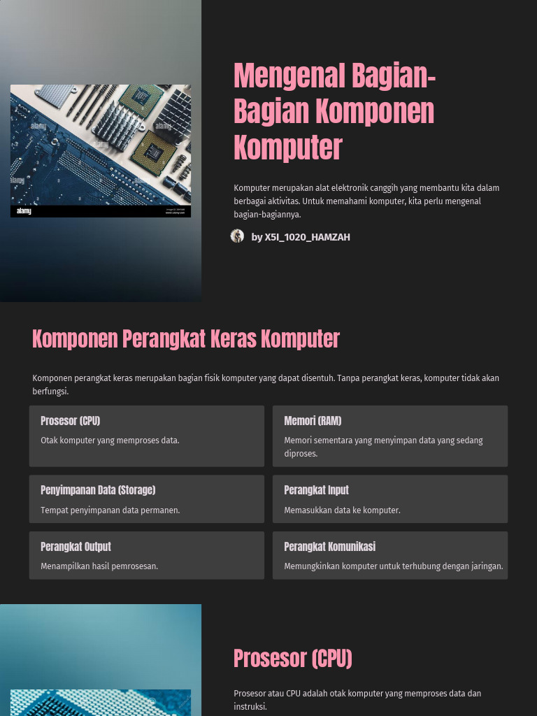 Mengenal Bagian Bagian Komponen Komputer | PDF