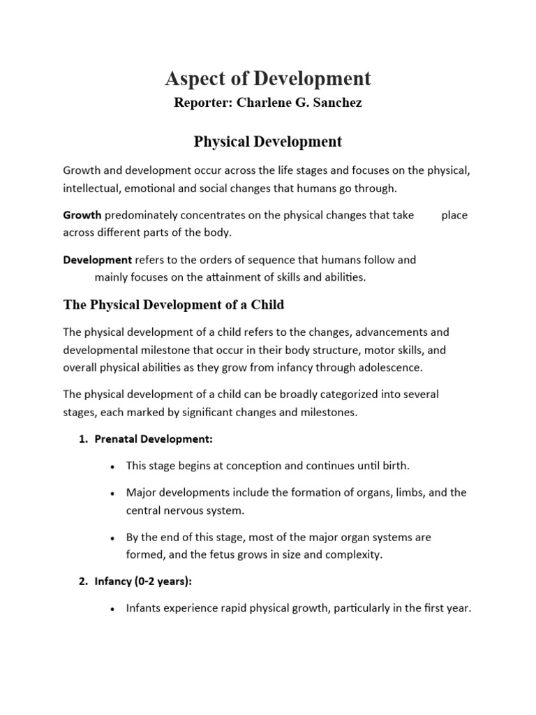 Physical DevelopmentECE 402 | PDF | Adolescence | Behavioural Sciences