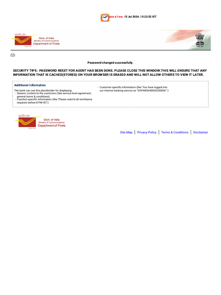 Department of Post Agent Login - NewAgentActivationCompleteScreen | PDF ...