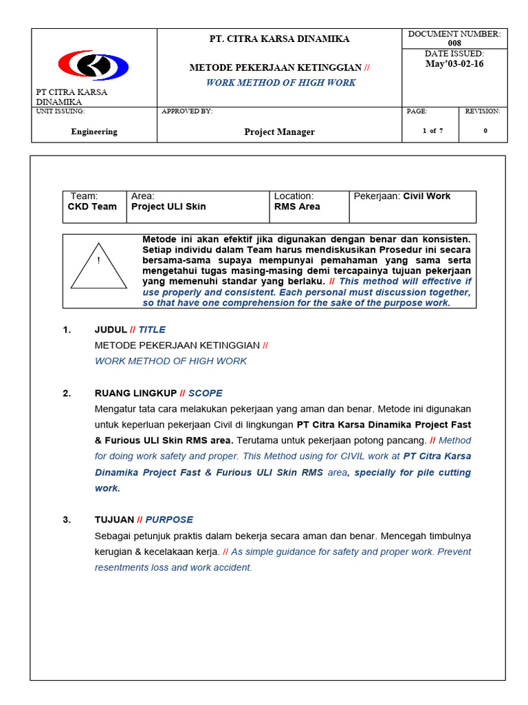 Metode Ketinggian | PDF | Teknologi & Rekayasa