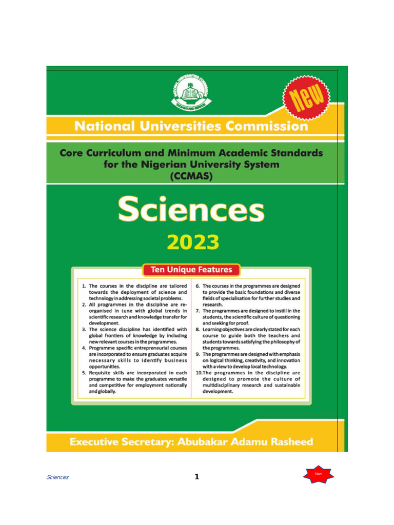Sciences Ccmas 2023 Final | PDF | Science | Curriculum