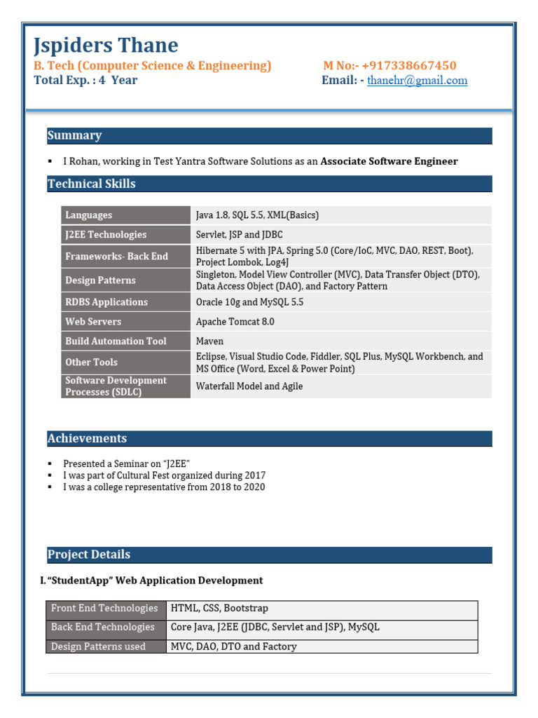 Rohan's Software Engineering Profile | PDF | World Wide Web | Internet ...
