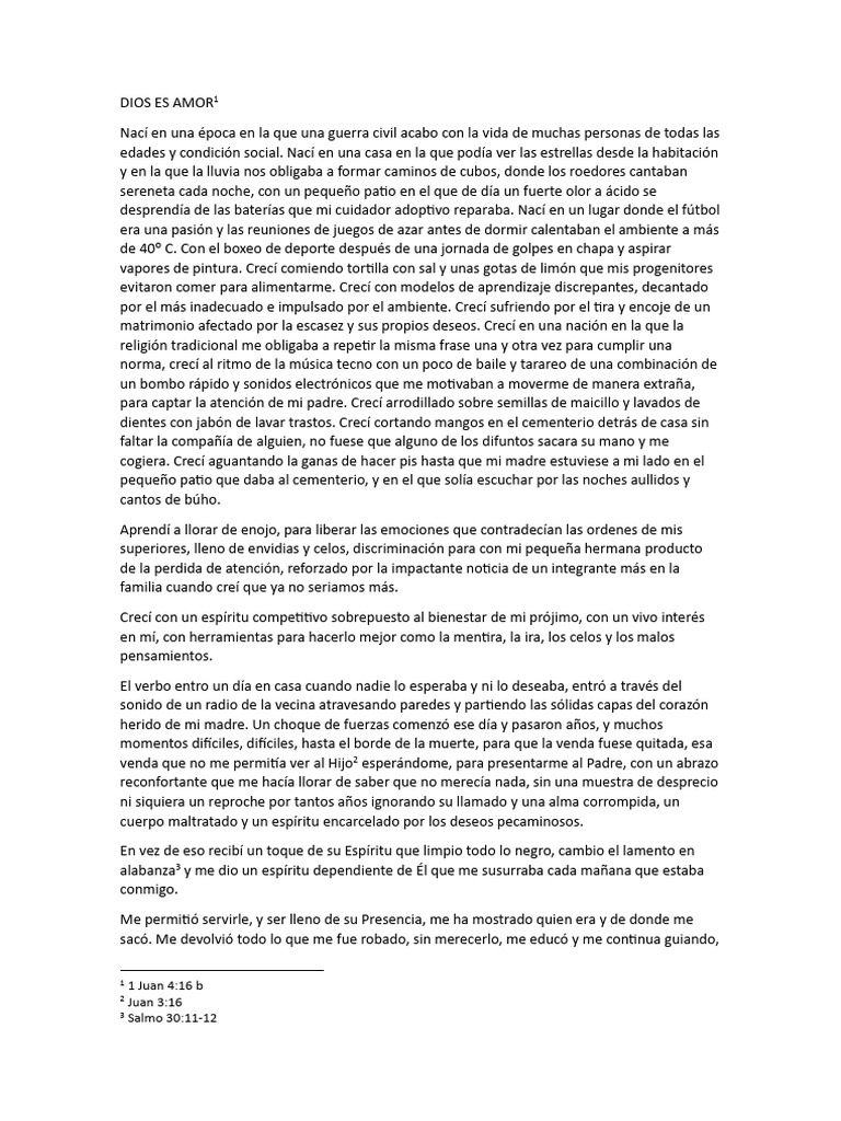 Dios Es Amor | PDF