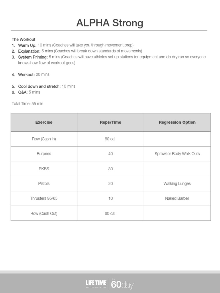 ALPHA Strong Participant Handout | PDF