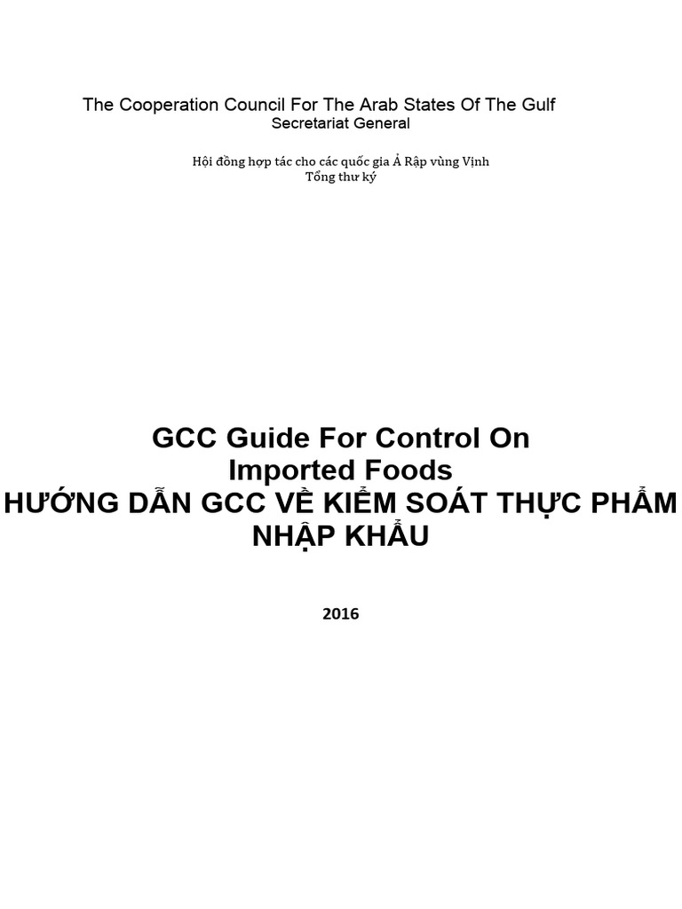 Hướng dẫn nhập khẩu vào GCC | PDF