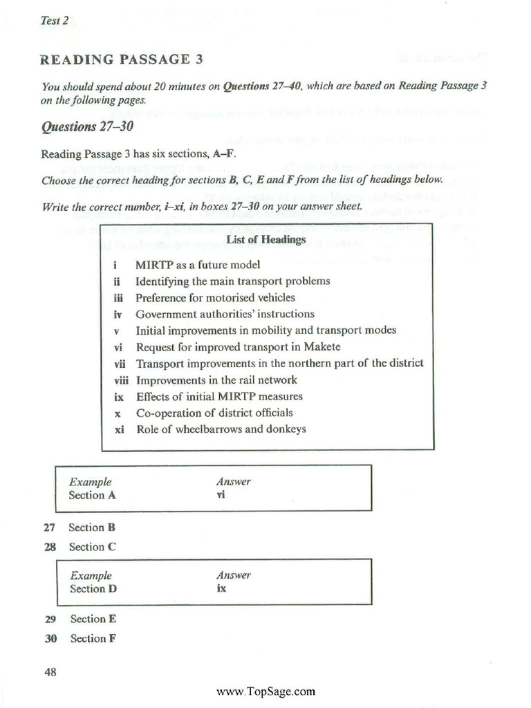 Cambridge ELTS 7 Test 2 | PDF