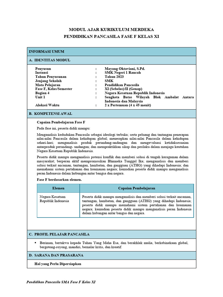 Modul Ajar Bagian 4 | PDF | Kajian Bahasa Asing