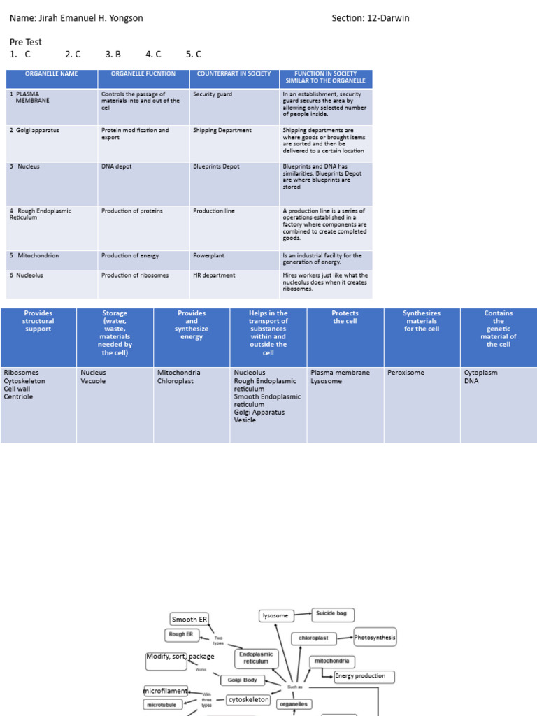 Yongson GenBio-pt2 Q1-Wk1 | PDF | Cell (Biology) | Endoplasmic Reticulum