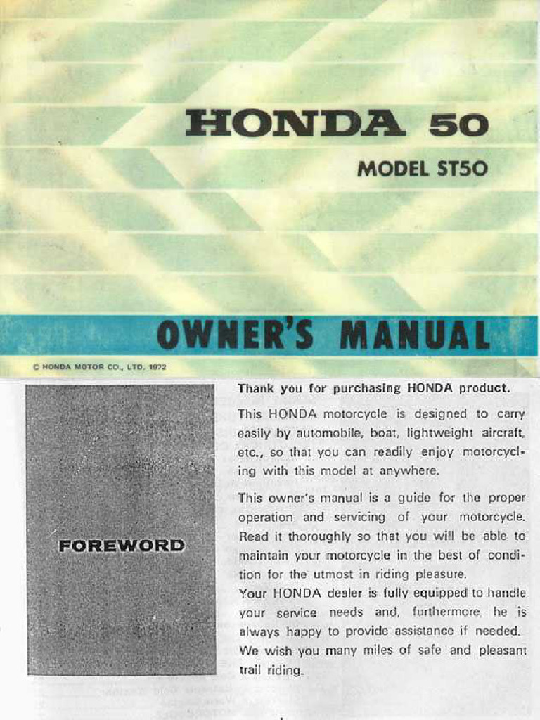 ST50 Owners Manual | PDF