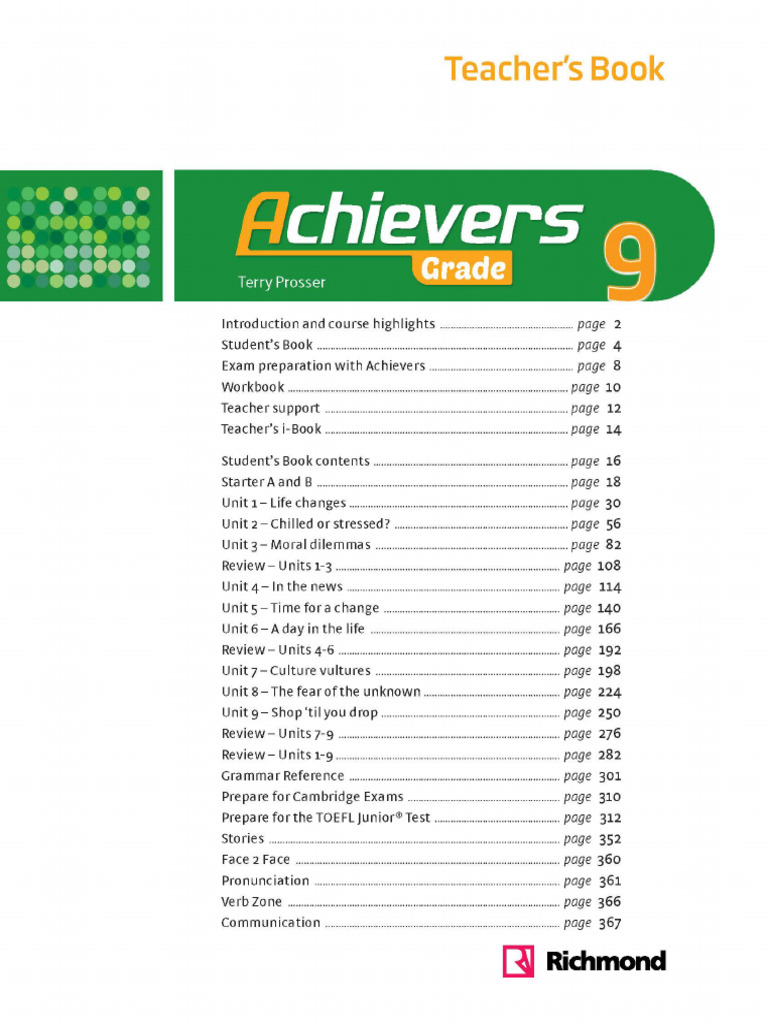 Achievers B1+ - Teacher's Book | PDF