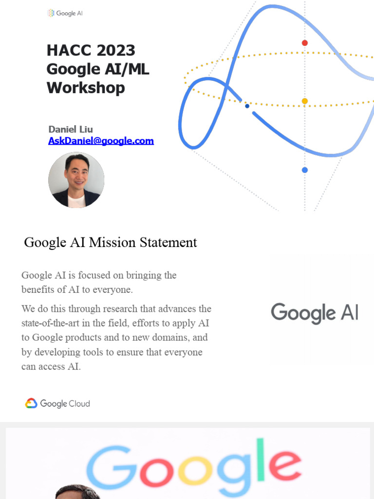 Hacc 2023 Google Ai - ML Workshop | PDF | Artificial Intelligence ...
