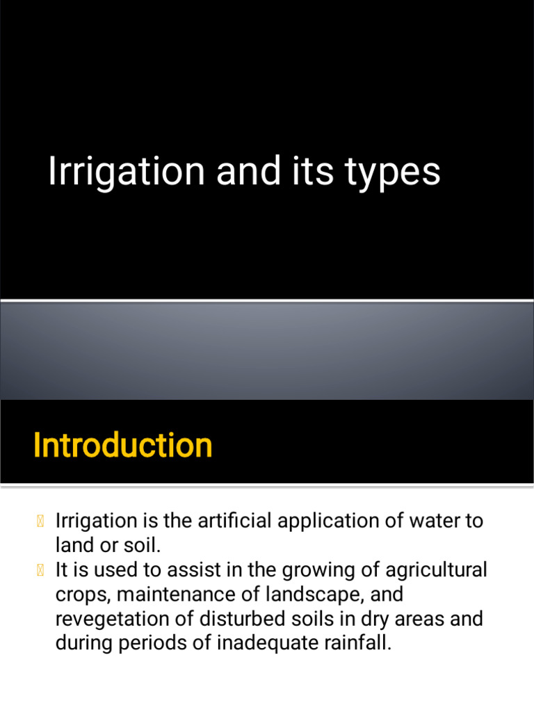 Irrigation | PDF | Irrigation | Agriculture