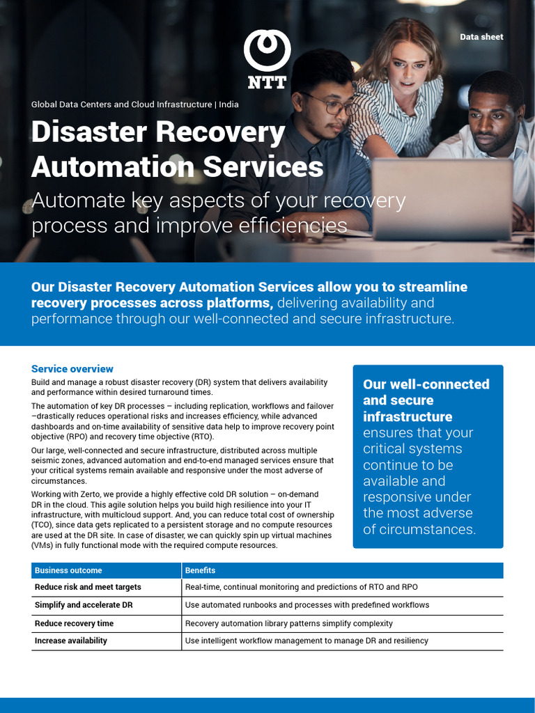Disaster Recovery Automation Services Data Sheet - v2 | PDF | Disaster ...