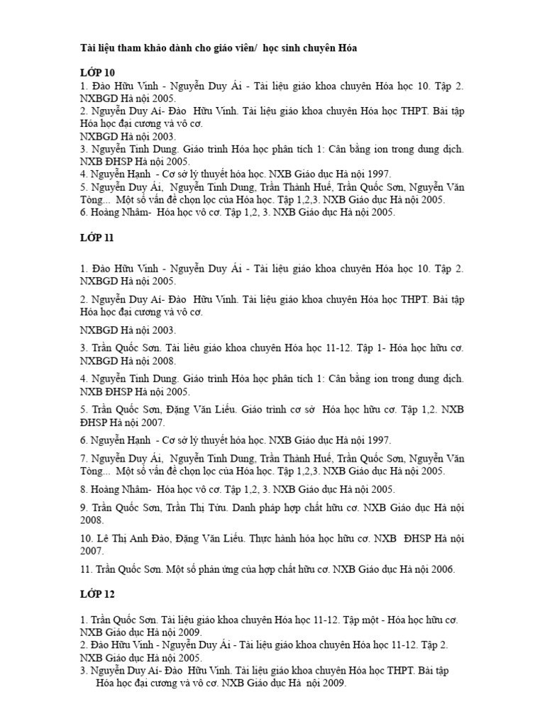 Tai Lieu Tham Khao Chuyen Hoa | PDF