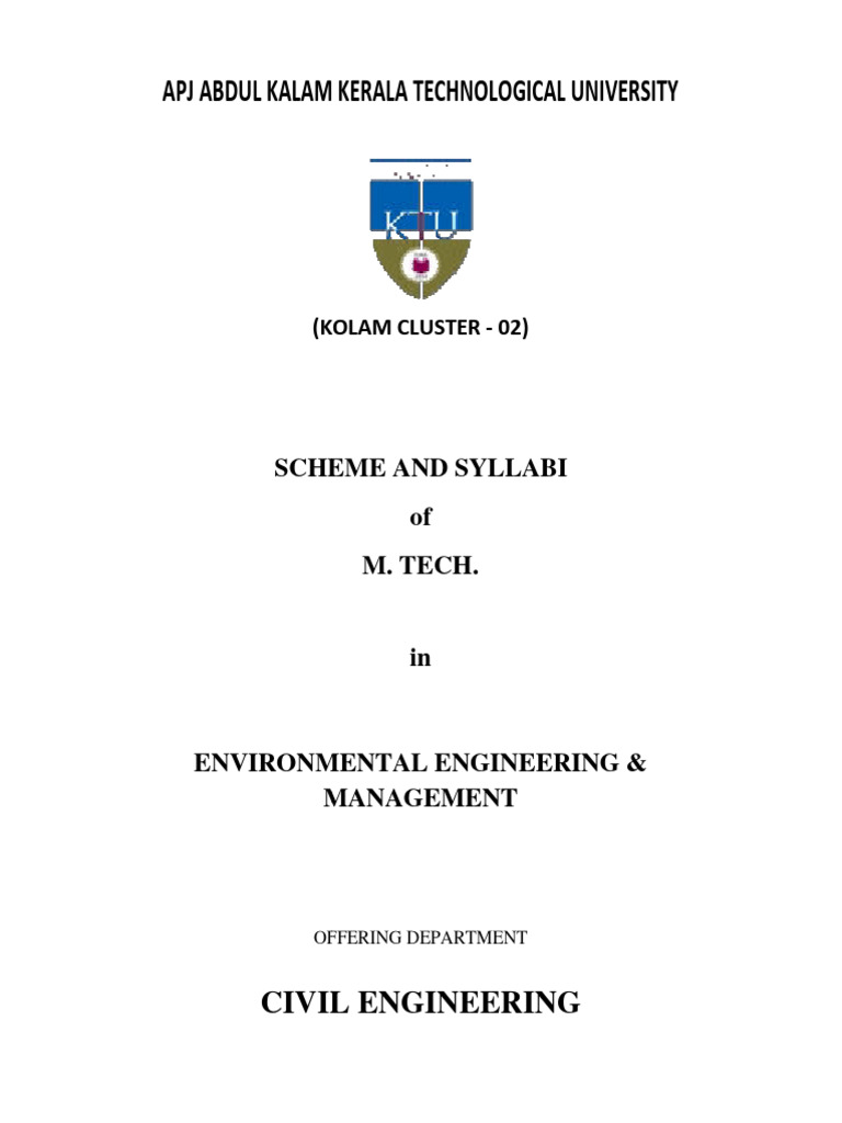 MTech Environmental Engineering Management | PDF | Sewage Treatment | Recycling