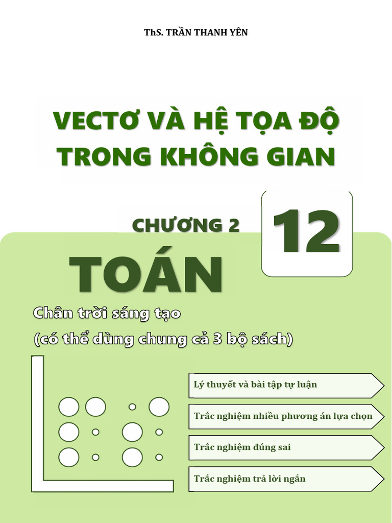 Toan12-CTST. Chuong 2. Vecto Va He Toa Do Trong Khong Gian - ThS. Tran Thanh Yen | PDF