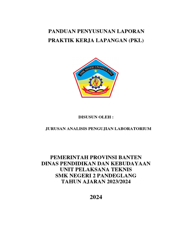 CONTOH PANDUAN PENYUSUNAN LAPORAN JURUSAN APL 2024 | PDF