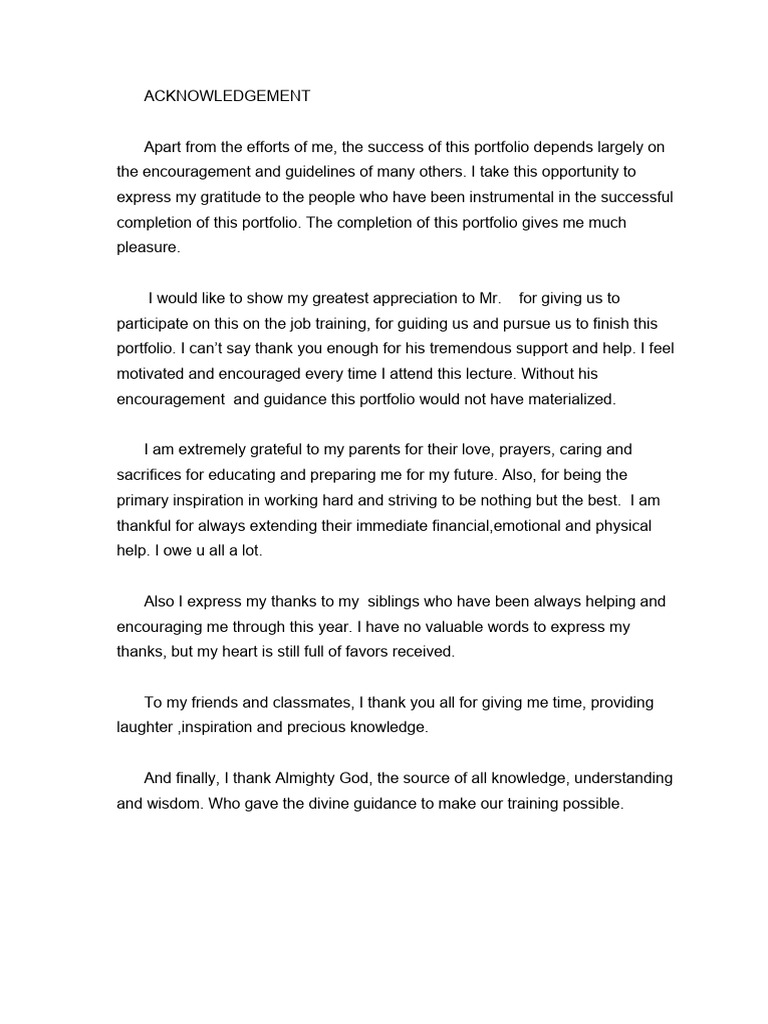 ACKNOWLEDGEMENT | PDF | Bar (Establishment) | Bartender