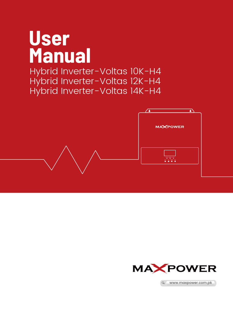 User Manual For Voltas 10K'12K'14K 2023.8.30 V4.2 - EN New | PDF | Photovoltaic System | Direct ...