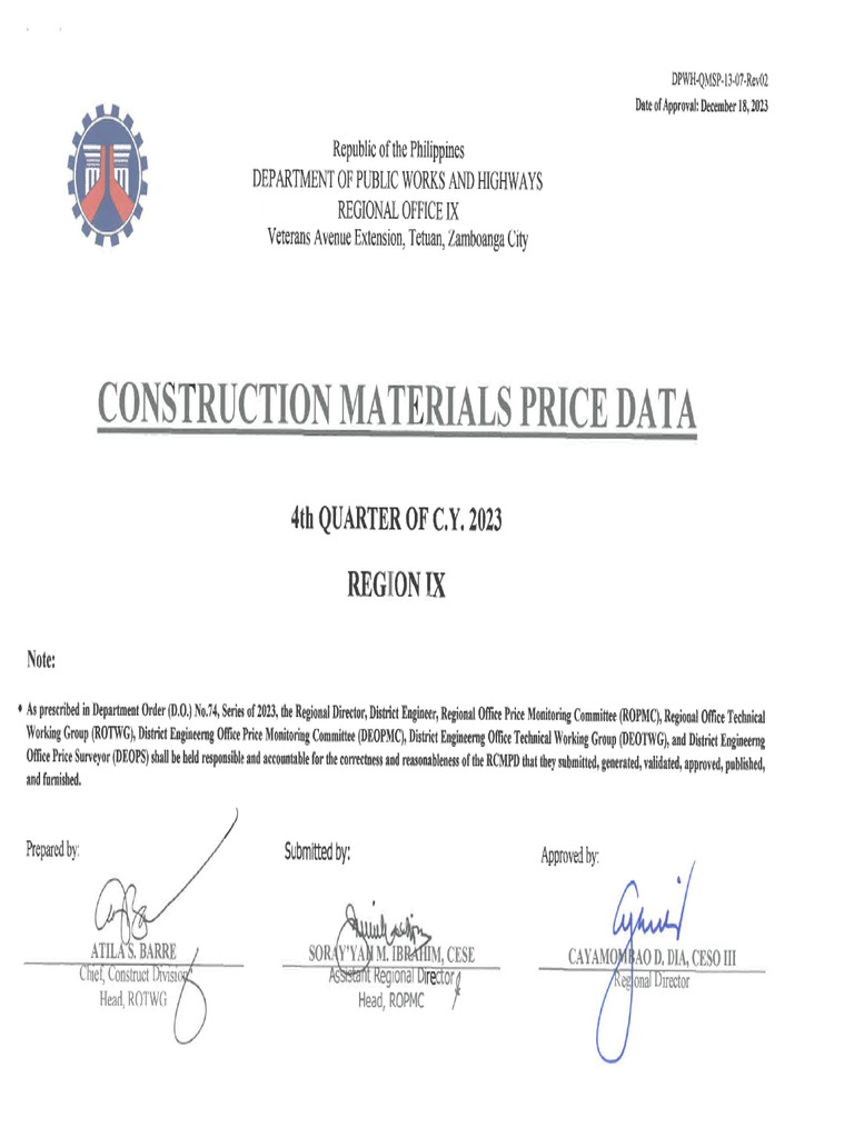 Rix - RCMPD 4TH QTR Cy 2023 | PDF