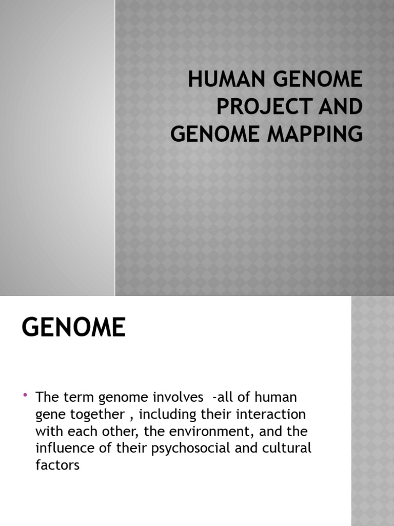 Human Genome Project and Genome Mapping | PDF | Gene | Genetics