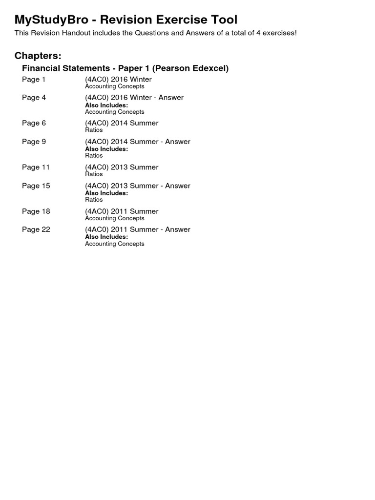 Exercises | PDF | Depreciation | Expense