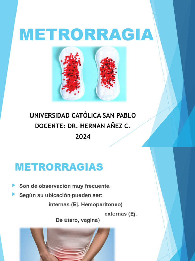 Metrorragias | PDF | El embarazo | Ovario