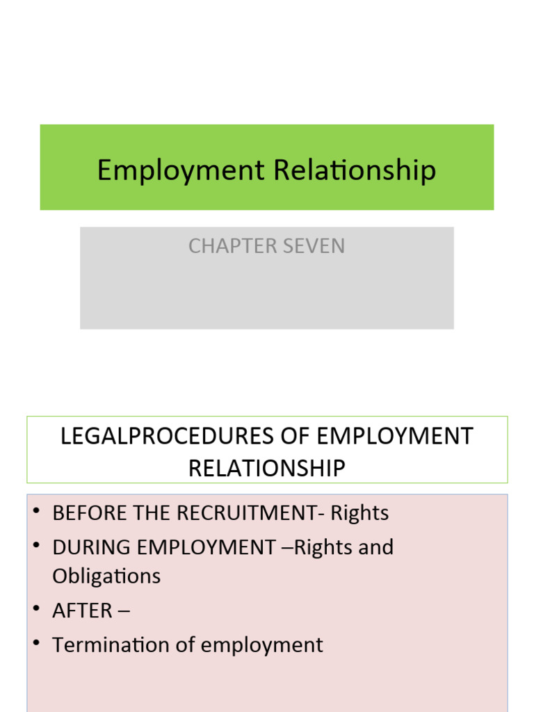 Chapter Termination | PDF | Employment | Layoff