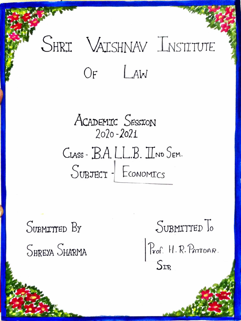 Economics 2 Assignment | PDF