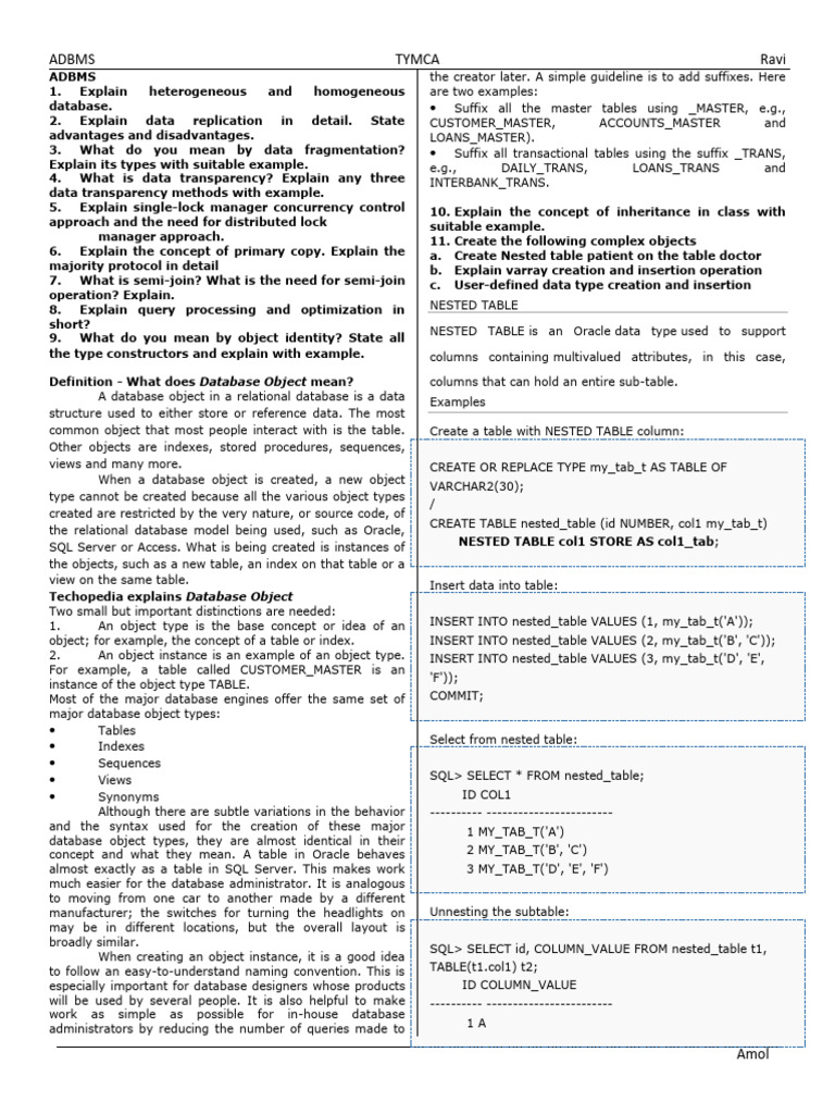 Admbs P1 | PDF | Databases | Database Index