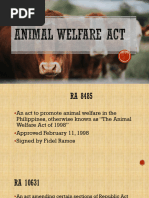 Overview of RA 8485: Animal Welfare Act | PDF | Animal Welfare ...