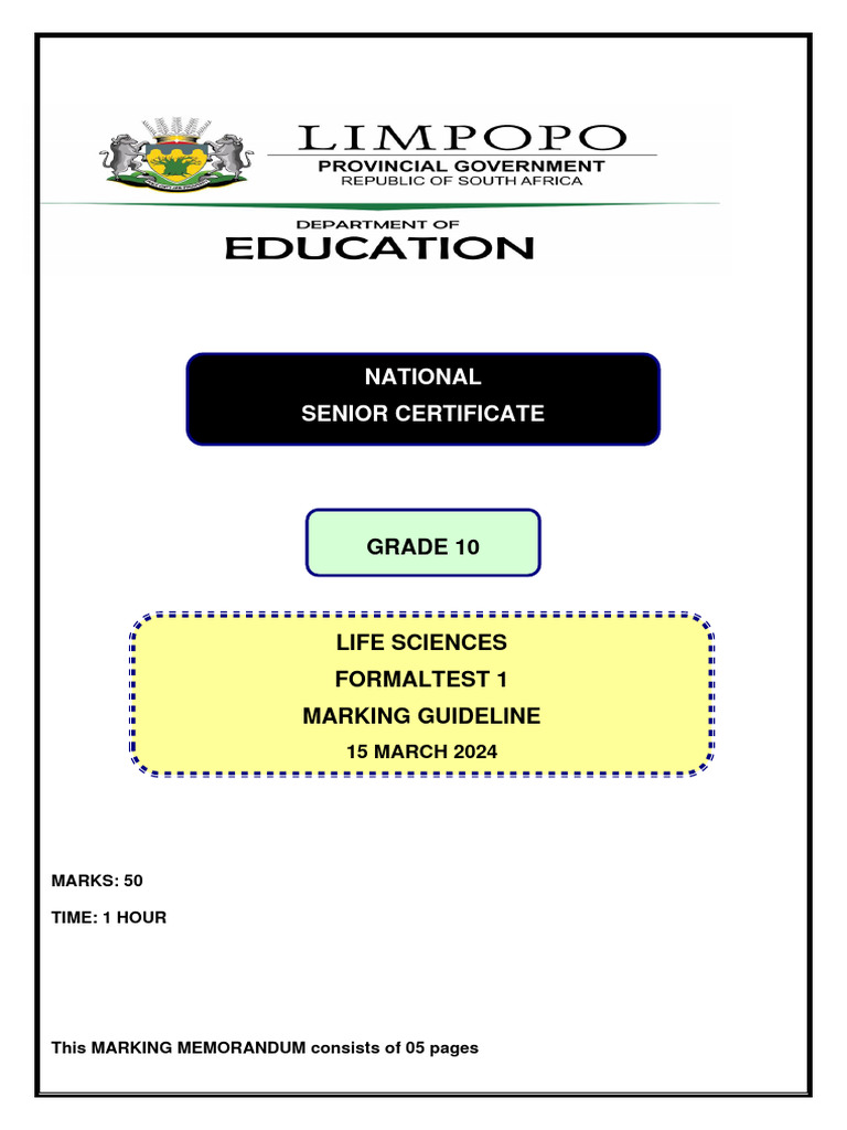 2024 03 12 Lim LFSC Formal Gr10 MG Eng | PDF | Lipid | Metabolism
