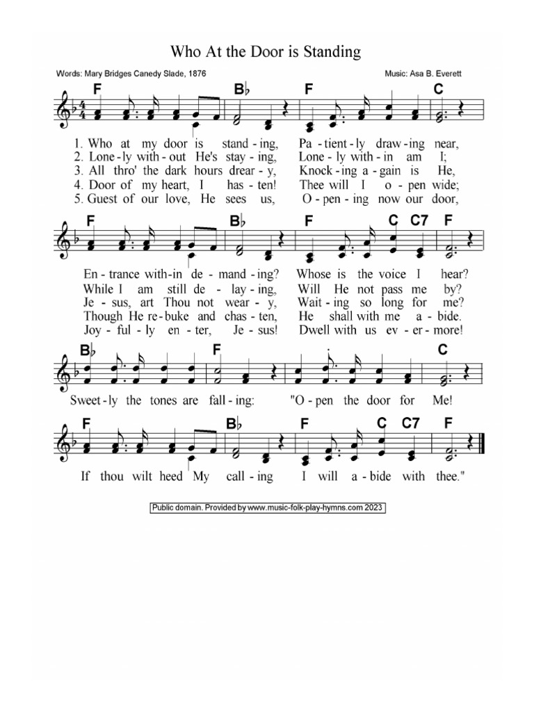 Who at My Door | PDF