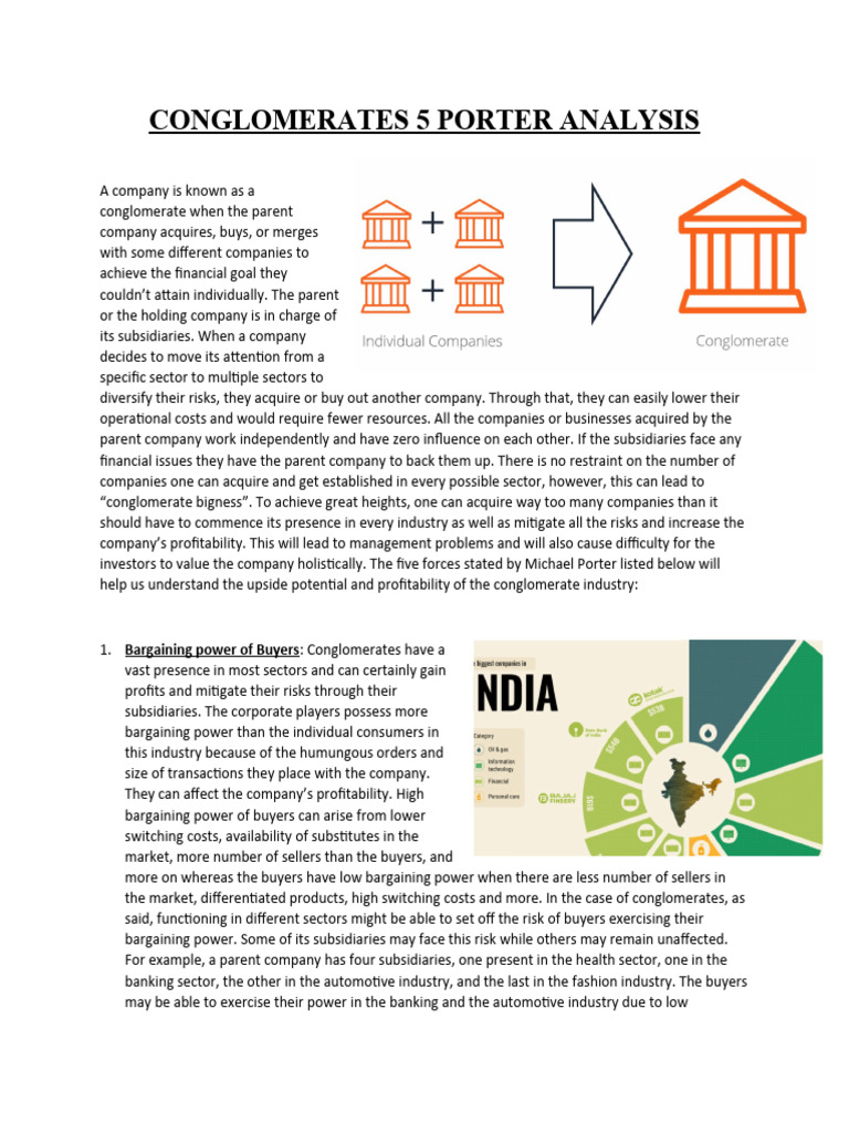 Conglomerates 5 Porter Analysis | PDF | Conglomerate (Company ...
