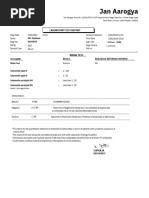 Typhoid Positive Report Format | PDF