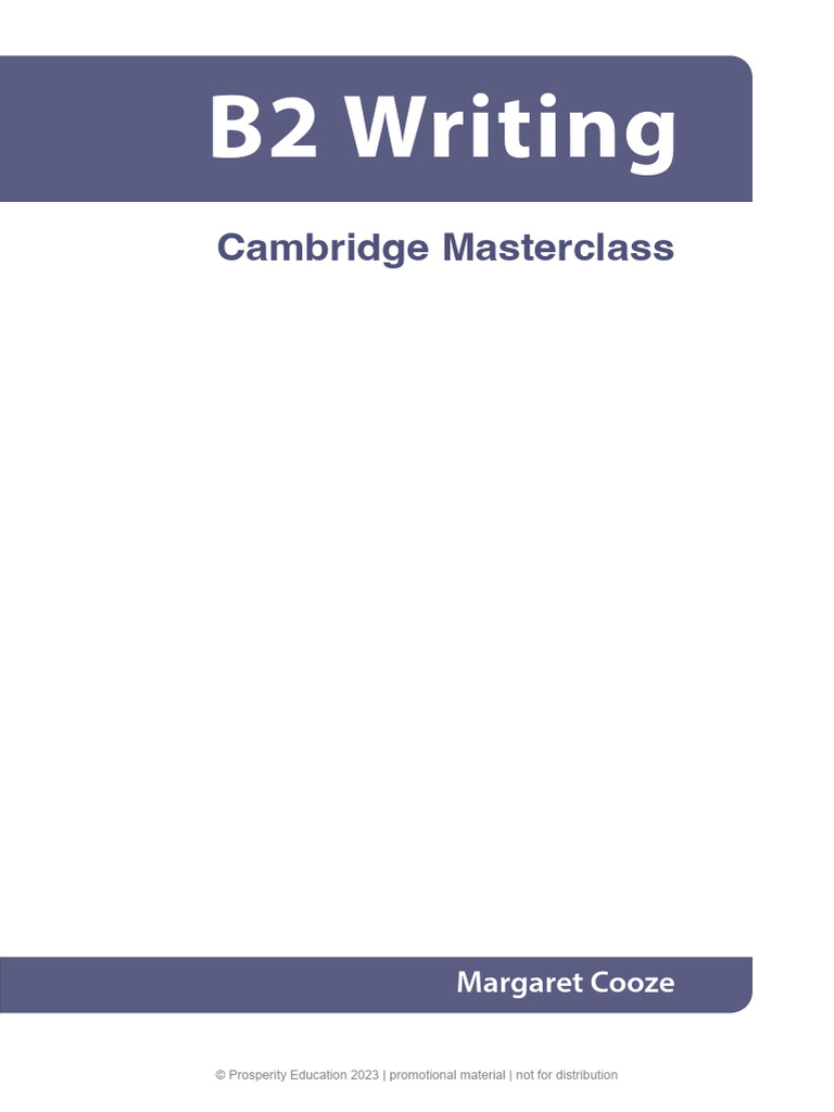 b2 Writing Masterclass Sample | PDF | Syntax | Grammar