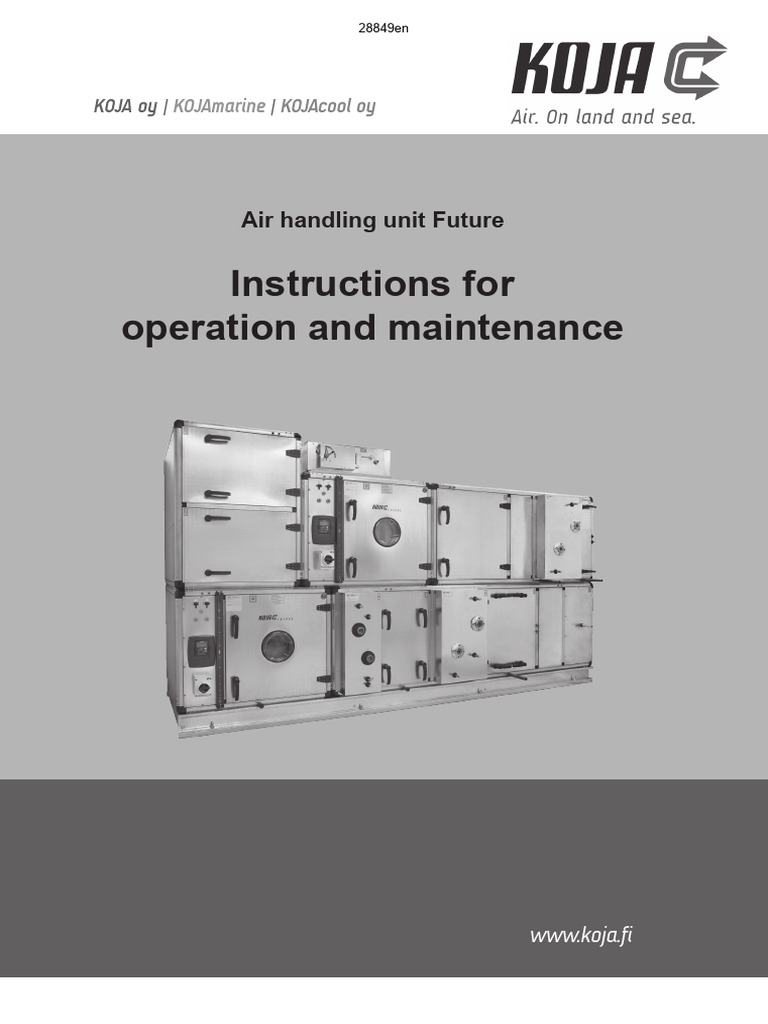 Air Handling Unit Future Manual | PDF | Duct (Flow) | Manufactured Goods
