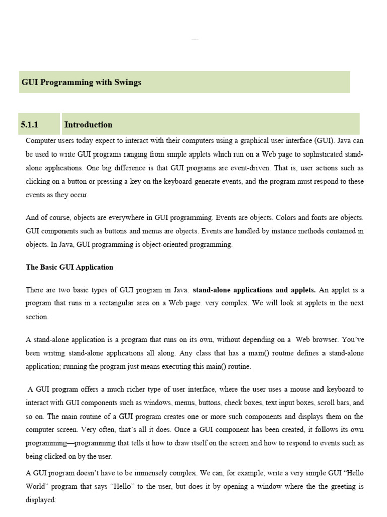Java Programming Unit 5 | PDF | Method (Computer Programming) | Model ... Java Programming Unit 5 | PDF | Method (Computer Programming) | Model ...