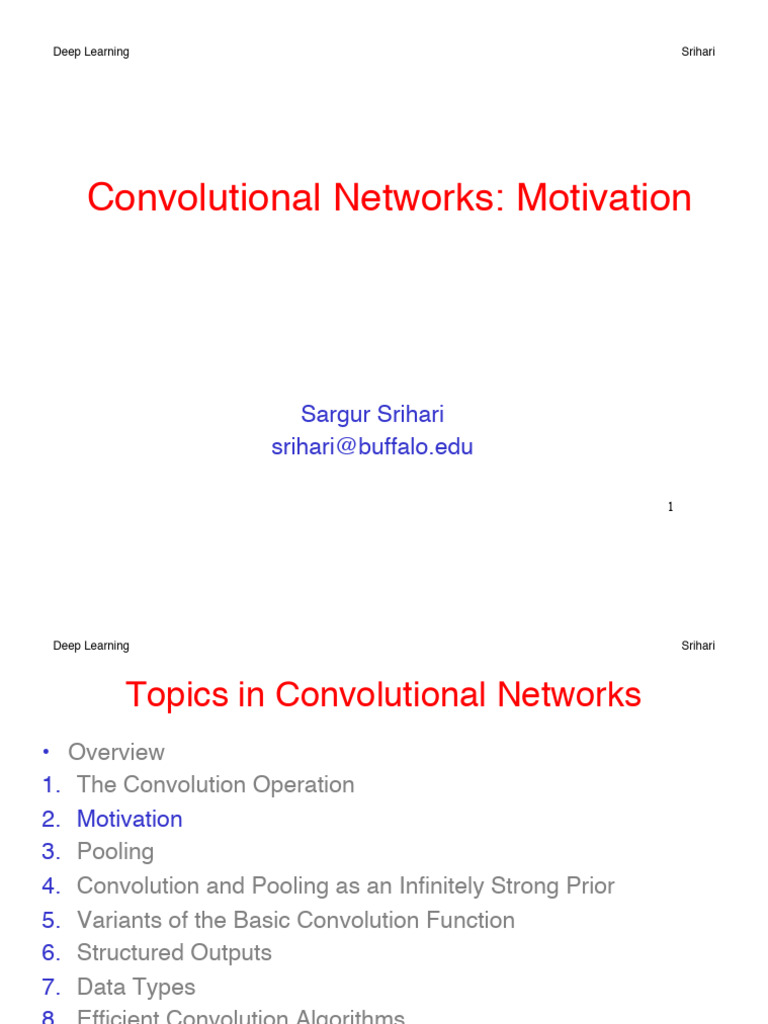 9.2 CNN-Motivation | PDF | Deep Learning | Cognitive Science