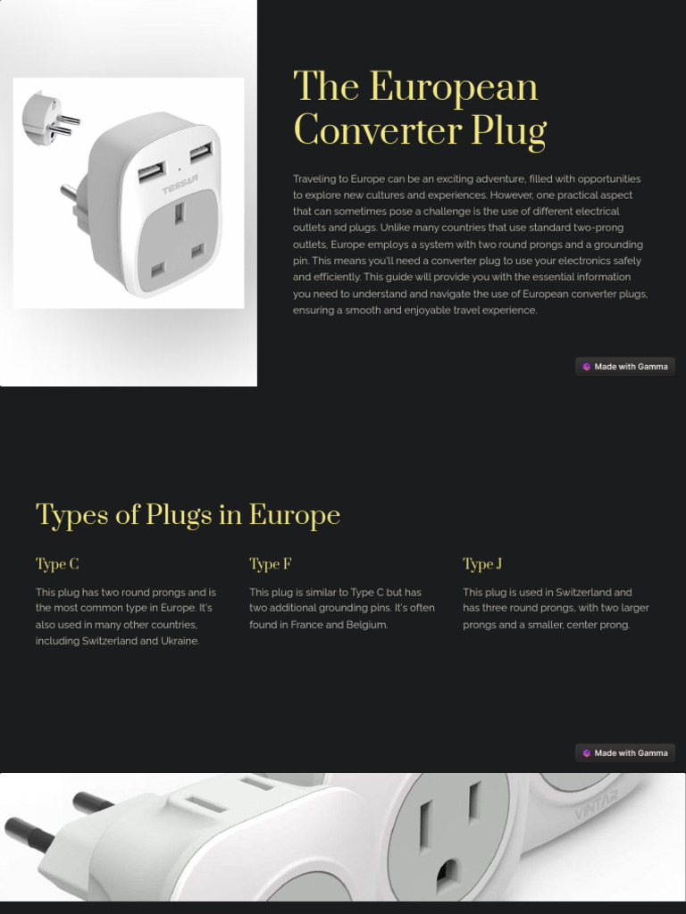 The European Converter Plug | PDF | Ac Power Plugs And Sockets ...