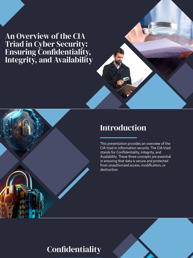 CIA Triad Presentation | PDF | Computers
