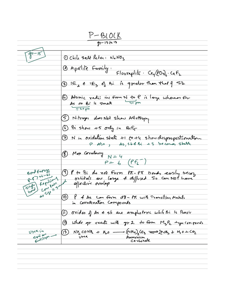 p-Block_NCERT_12 | PDF | Chemical Substances | Chemical Compounds
