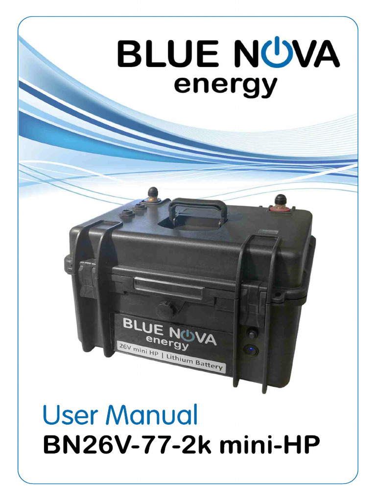 BN UserManual - 26V 2k Mini HP | PDF