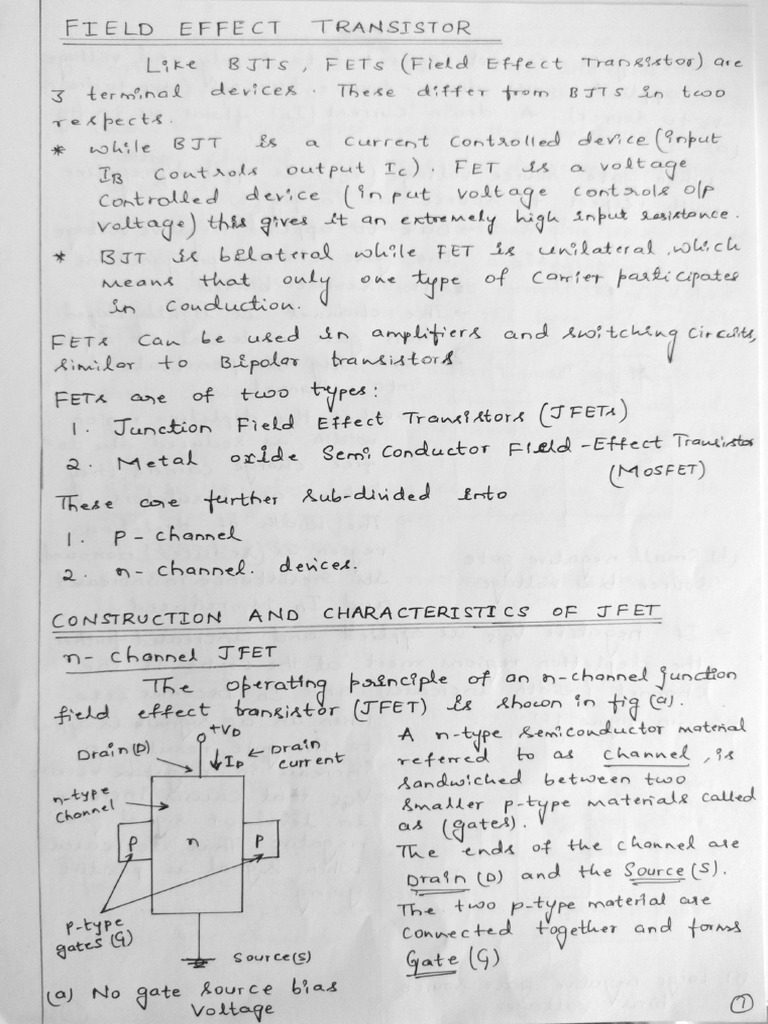 FET and MOSFET | PDF