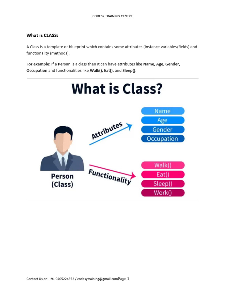 Day 3 Java Codesy Center Notes New | PDF | Class (Computer Programming ... Day 3 Java Codesy Center Notes New | PDF | Class (Computer Programming ...
