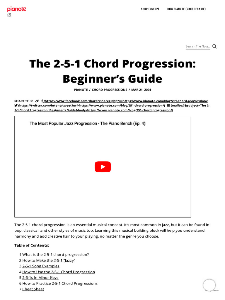 2-5-1 Pianote | PDF