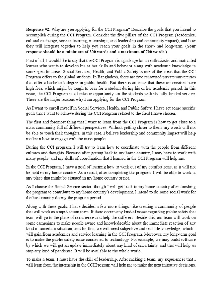 Response 2 | PDF | Learning | Goal