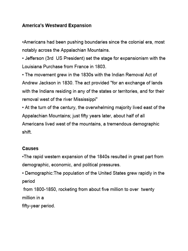 Americas Westward Expansion Slyd | PDF | Mexican Texas | Mexican ...