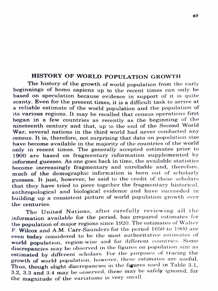History of World Population Growth | PDF | World Population | Population