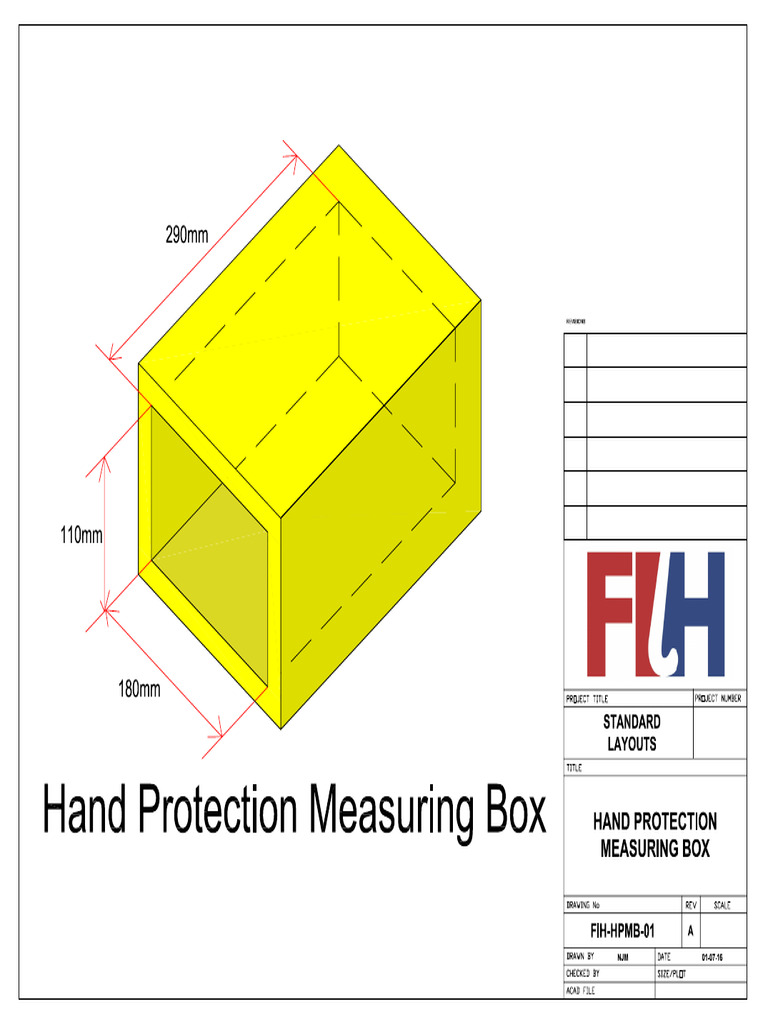 FIH Hand Protection Measuring Box | PDF